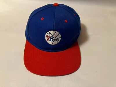 New Era Muka Headwear Philadelphia 76ers Sixers Blue Red Snapback Hat ...