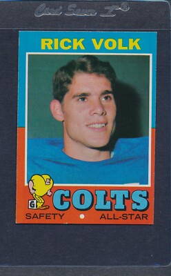 1971 Topps #032 Rick Volk Colts EX/MT *2326 | eBay