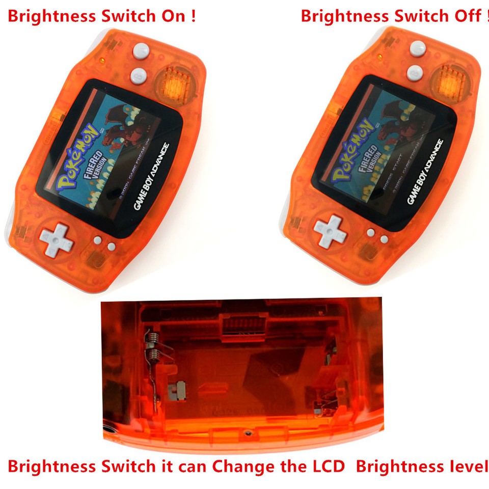 Game Boy Advance GBA Console w/ AGS 101 Backlight Backlit Mod ...