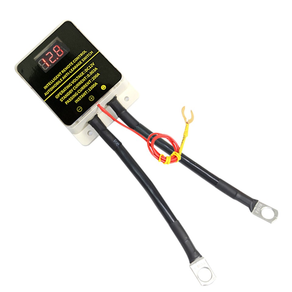 200A Wireless Remote Car Battery Disconnect Isolator Master Cut off ...