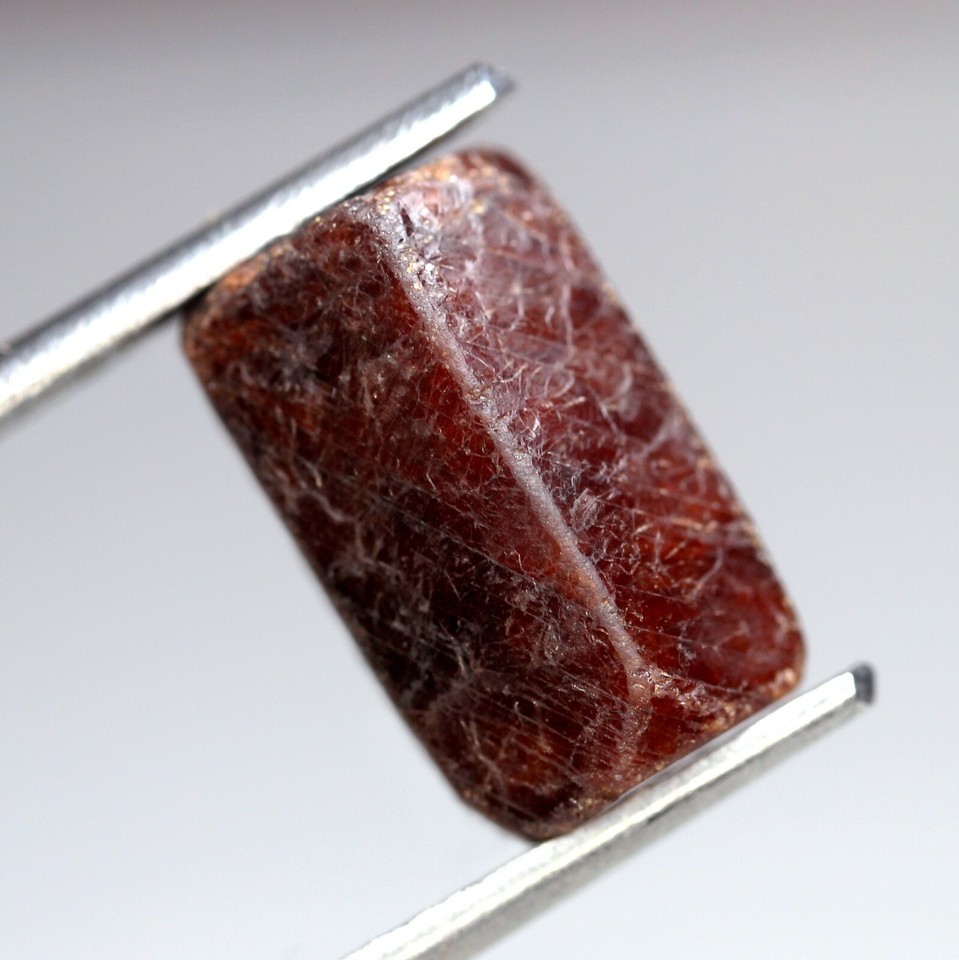 Certified 8.15ct Natural Untreated Brownish Red Ruby Hexagon Crystal ...