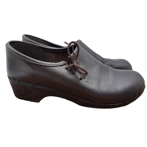 LL Bean Clogs Womens Size 8 M Brown Leather Comfort Slip On Shoes | eBay