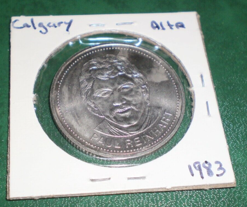Trade Dollar Token 1982 To 1983 Calgary Flames Paul Reinhart Hockey NHL ...