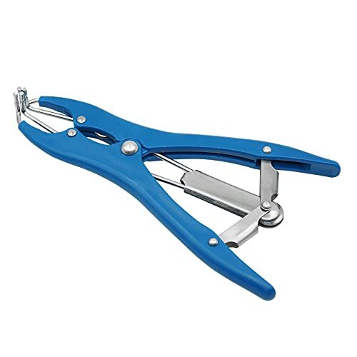 Livestock Castration Bander with 100 Pieces Castrator Rings for Lambs ...