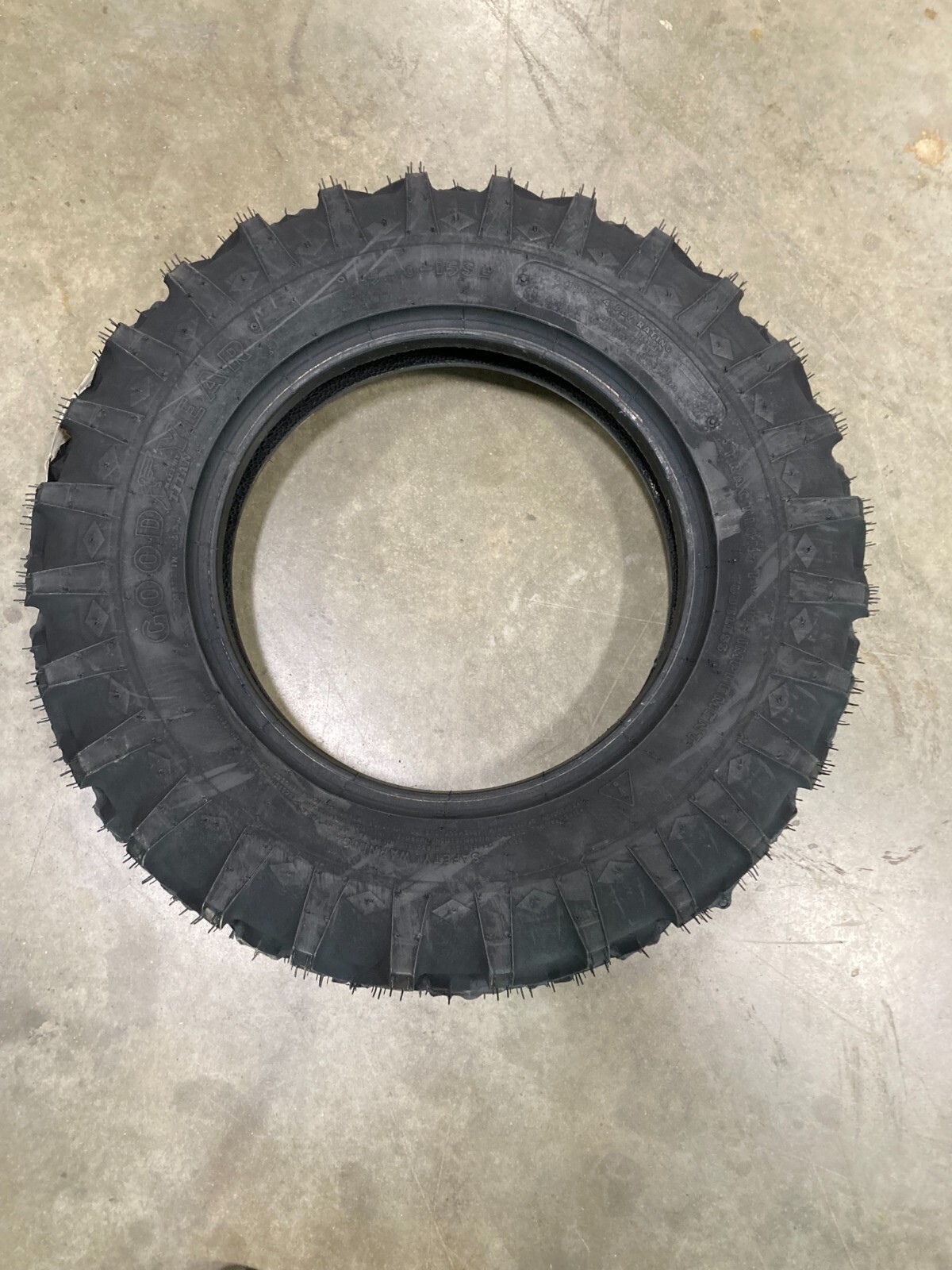 New Tire 5.90x15 Goodyear I-3 Traction Farm Implement Hay Rake 4 ply ...
