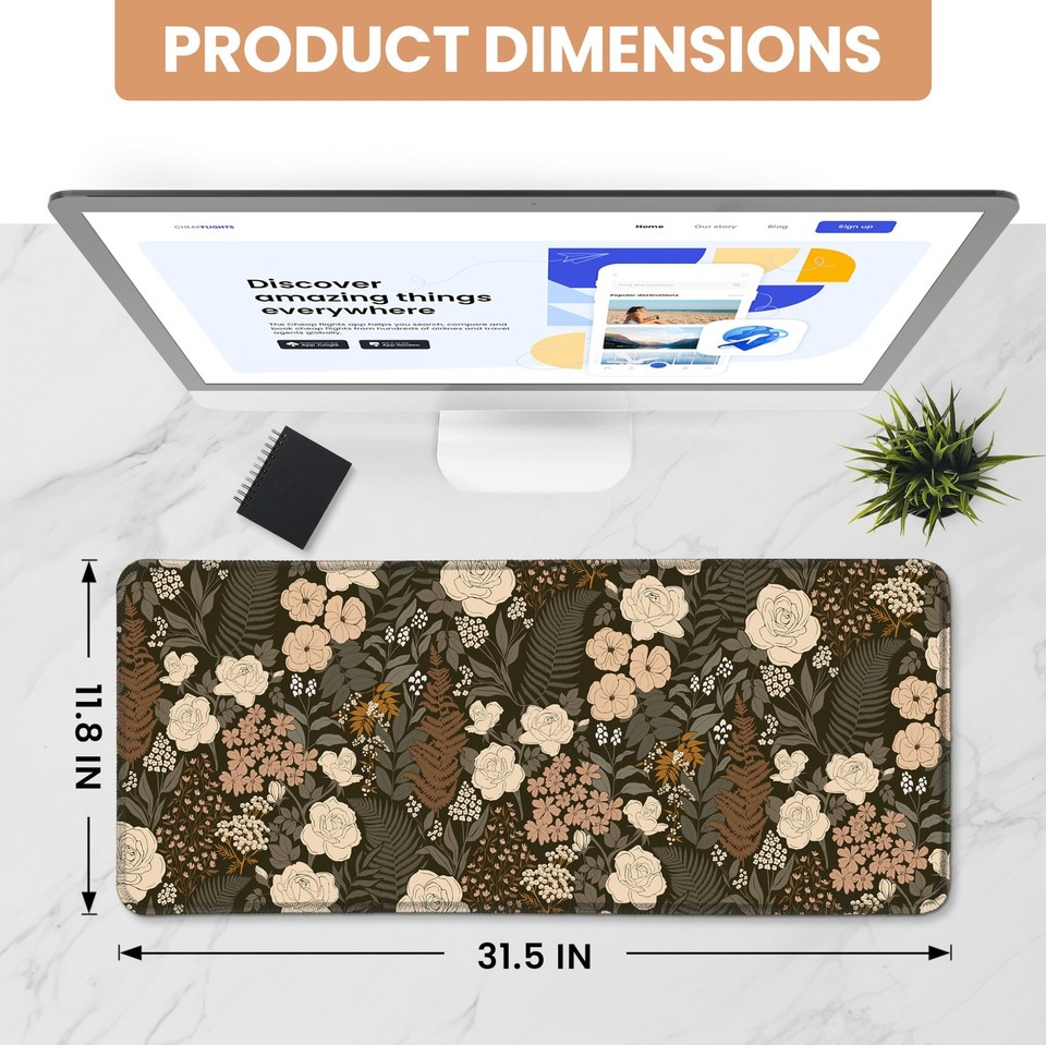 Large Mouse Pad for Desktop, Cute Desk Mat Pad Protector for Work ...
