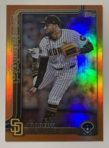 2025 Topps Series 2 Robert Suarez Card 633! 🔥 Orange Foil Parallel 06/ ...
