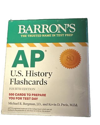 Barron's AP Ser.: AP U. S. History Flashcards, Fourth Edition: up-To ...