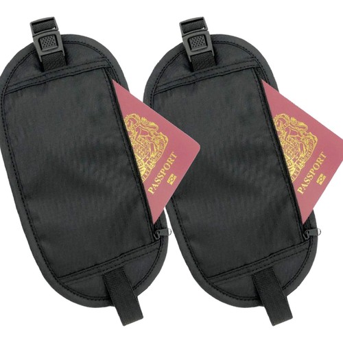 MONEY BELT x2 Travel Hidden Secret Discrete Bum Bag Waist Wallet Pouch ...