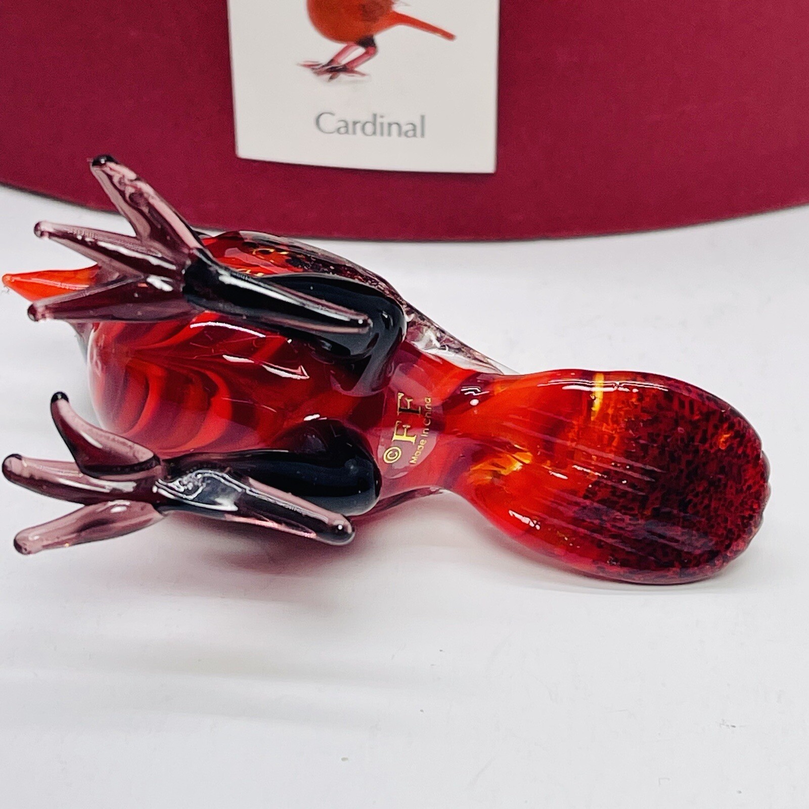 Fitz and Floyd CARDINAL Glass Menagerie Decor Figurine #43/181 Boxed ...