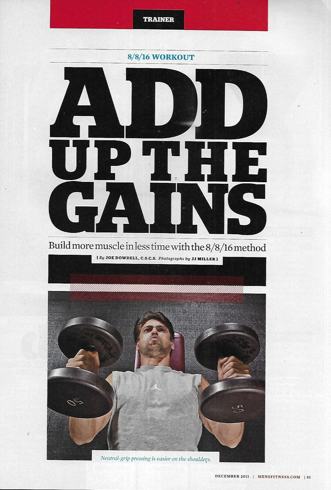 Men's Fitness Magazine Josh Holloway Workout Muscle Gain Steve ...