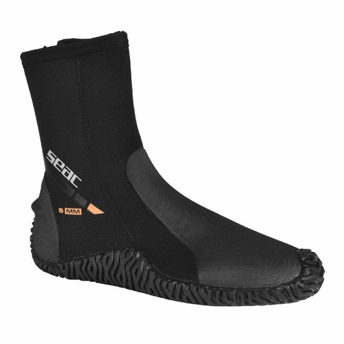 SEAC Basic HD 5mm Neoprene Scuba Diving Boots with Side Zipper ...