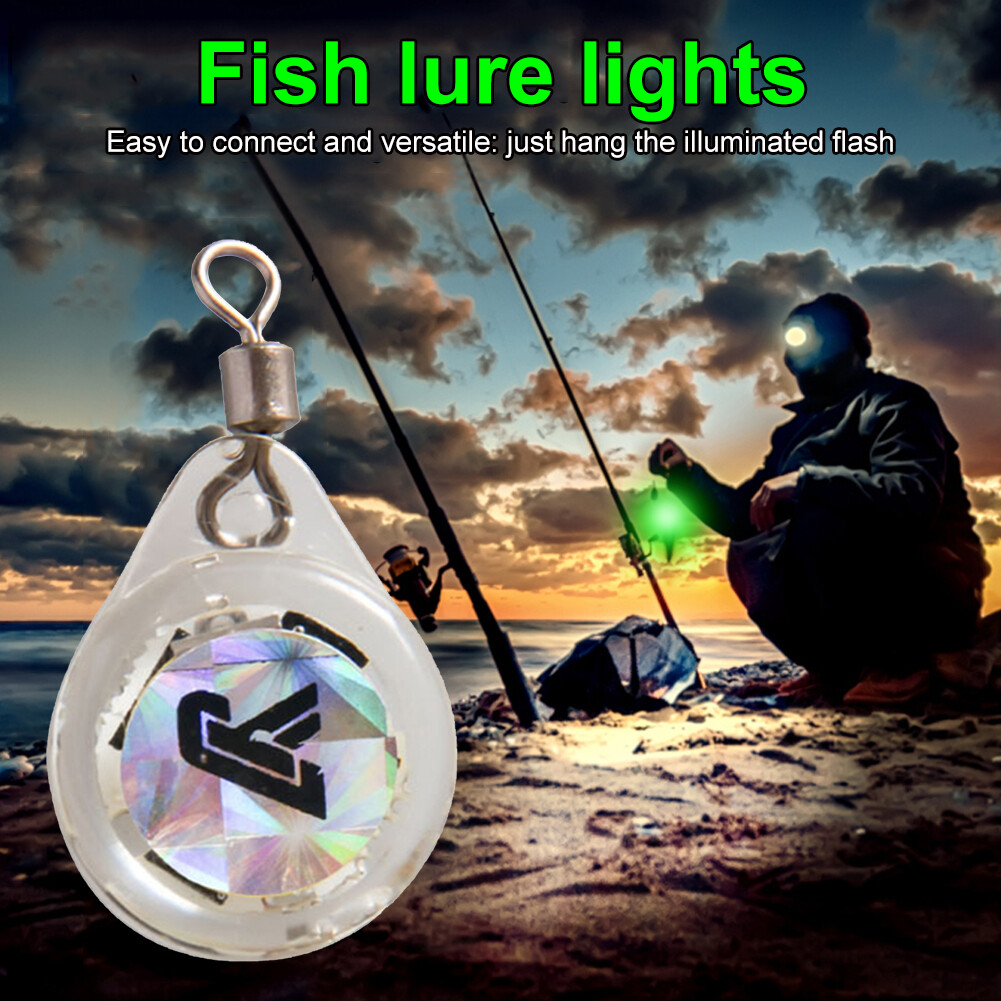5Pcs Battery Powered Fishing Lure Trap LED Light for Night Fishing ...