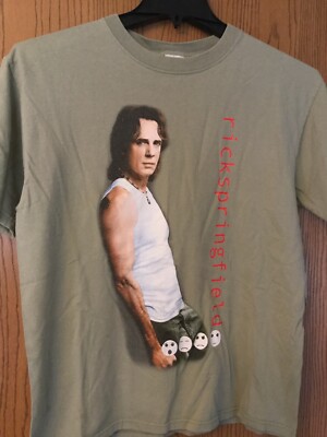 Rick Springfield. “Shock/Denial/Anger/ Acceptance. Green Shirt. M. | eBay