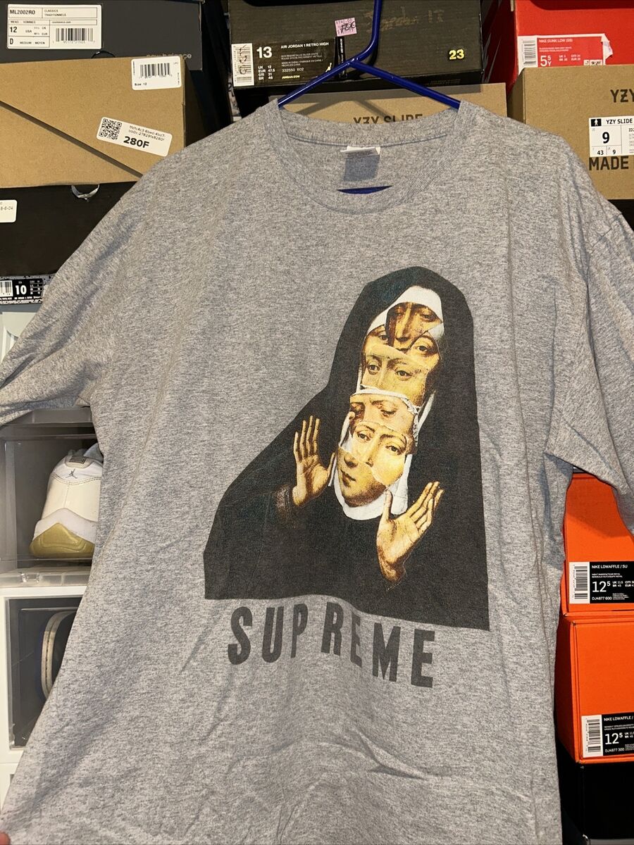 SS17 Supreme Nun heather Gray L/S tee size XL long Sleeve | eBay SS17 Supreme Nun heather Gray L/S tee size XL long Sleeve | eBay