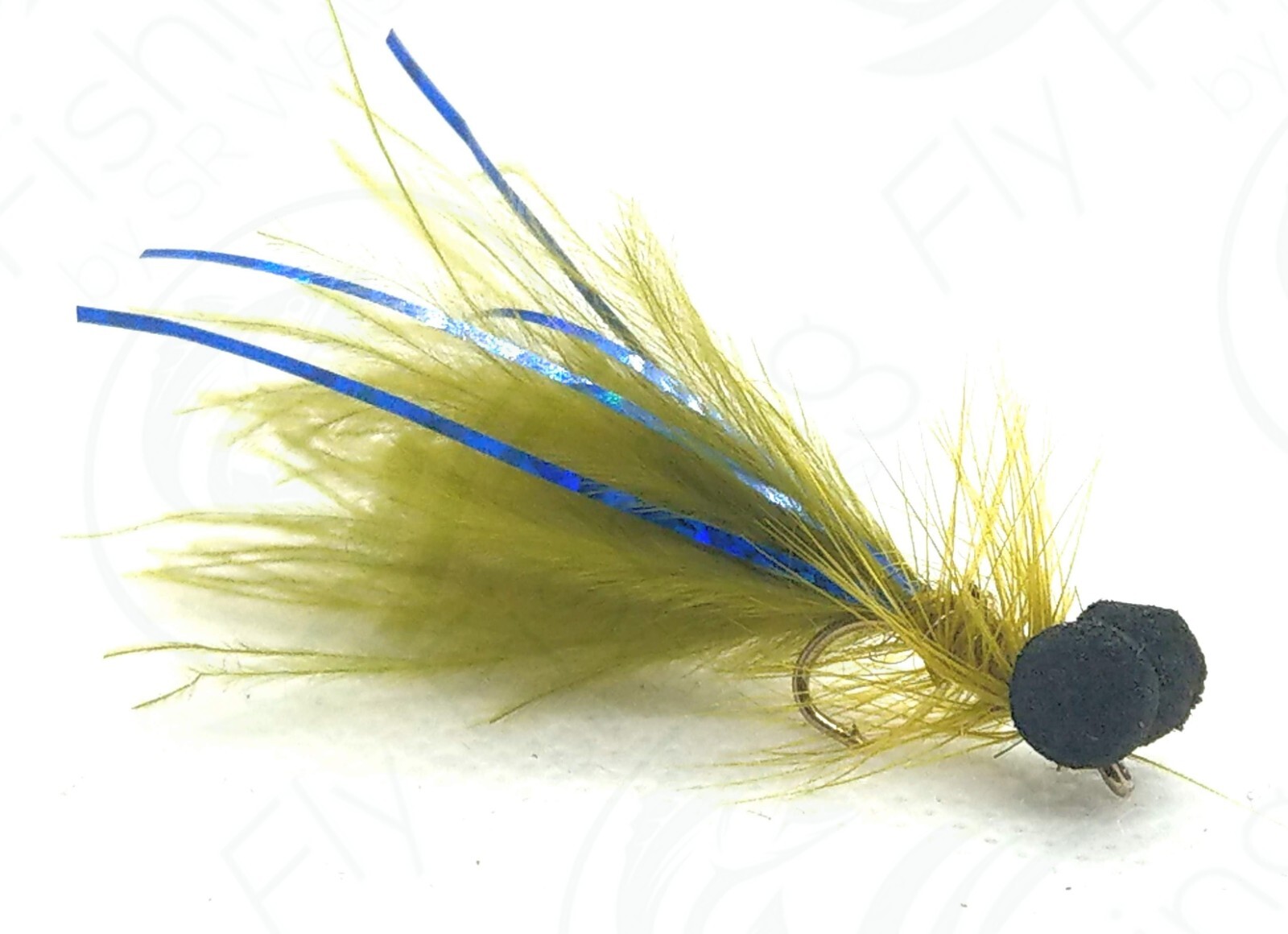 3 Blue Flash DAMSEL BOOBY Flies Foam BOOBIES Trout Fly Fishing Size 10 ...