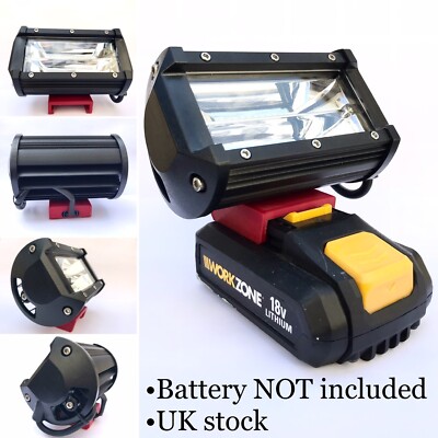 Worx WorkZone Battery Compatible 18v LED Work Torch Flood Light High ...