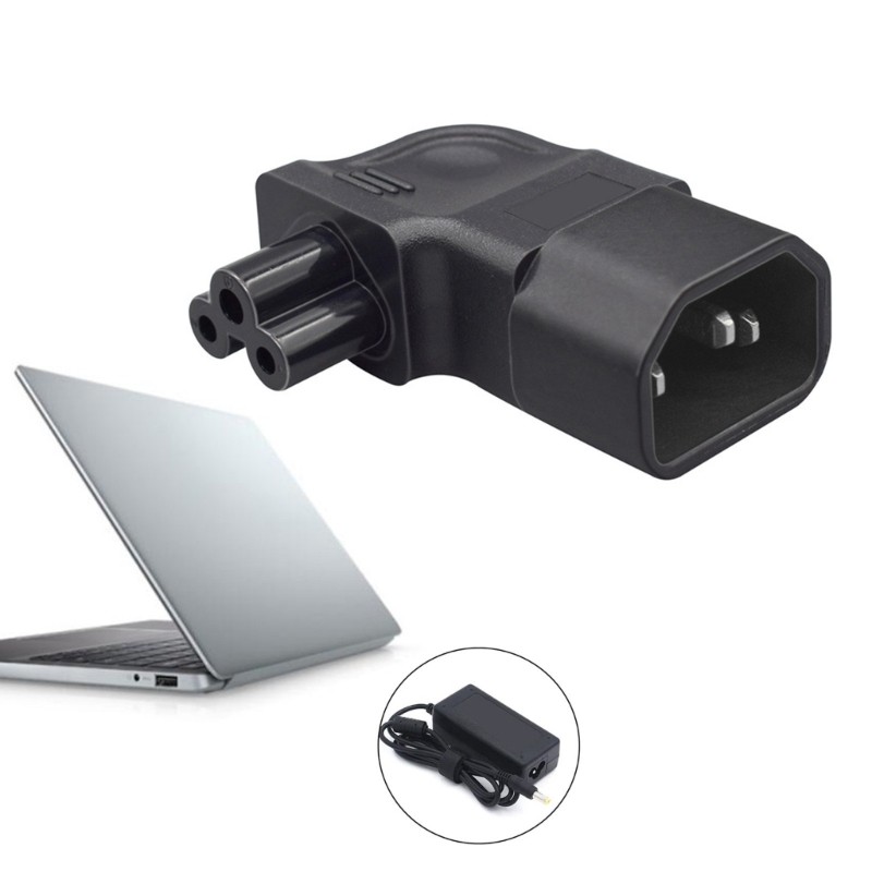 IEC320 C14 to C5 Adapter C14 3Pin to C5 Left Angle Bend Power ...