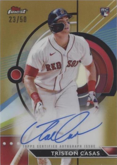 2023 Topps Finest - Finest Autographs Triston Casas #FA-TC Gold ...