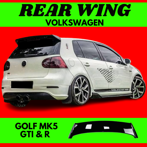 Gloss Black Osir Style Rear Spoiler For Volkswagen Golf MK5 GTI & R ...