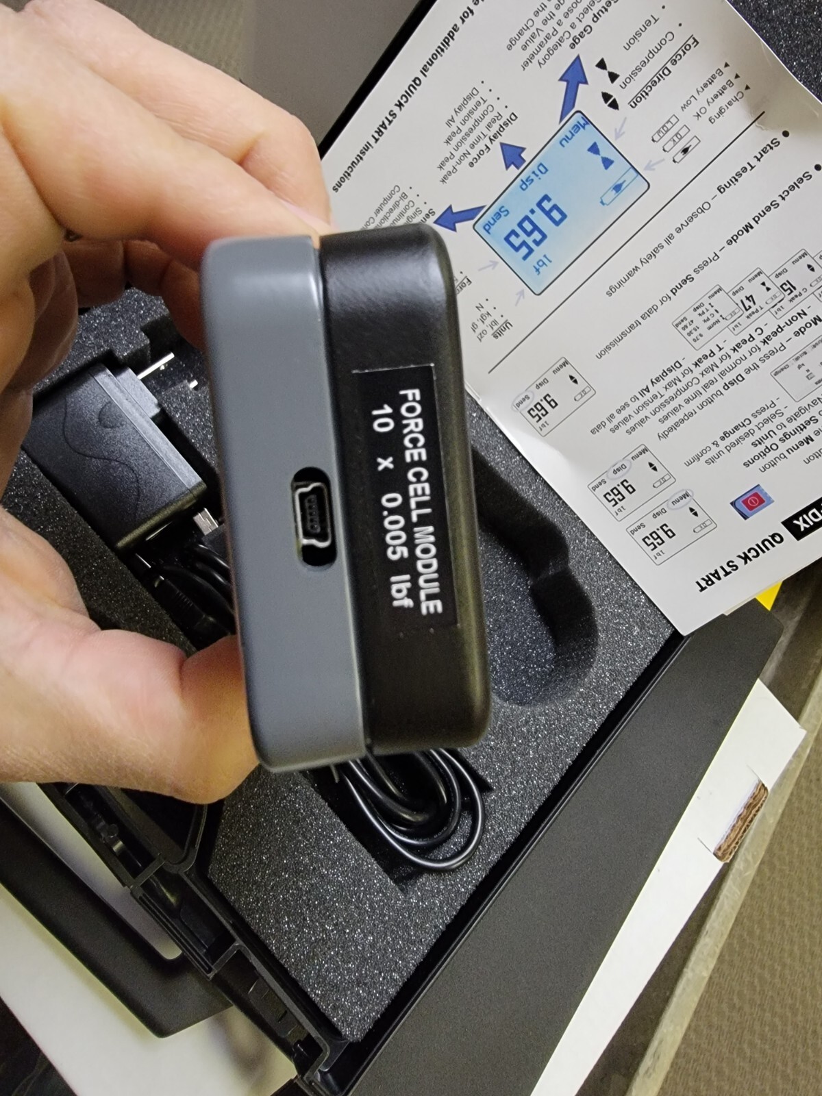 WAGNER FDIX 10 Force One Digital Force Gauge FDMIX Cell Module 10 X 0. ...