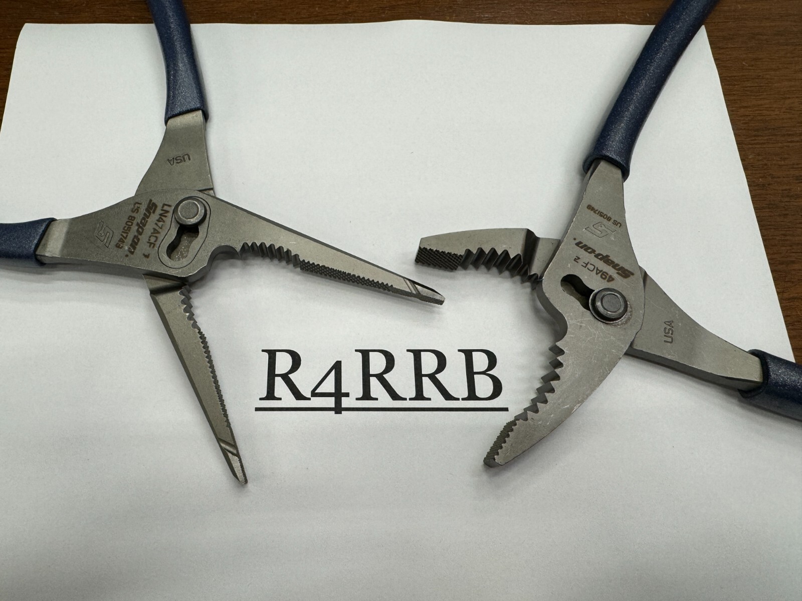 Snap-on Tools NEW POWER BLUE Soft Grip LONG LEVERAGE Plier Lot Set ...