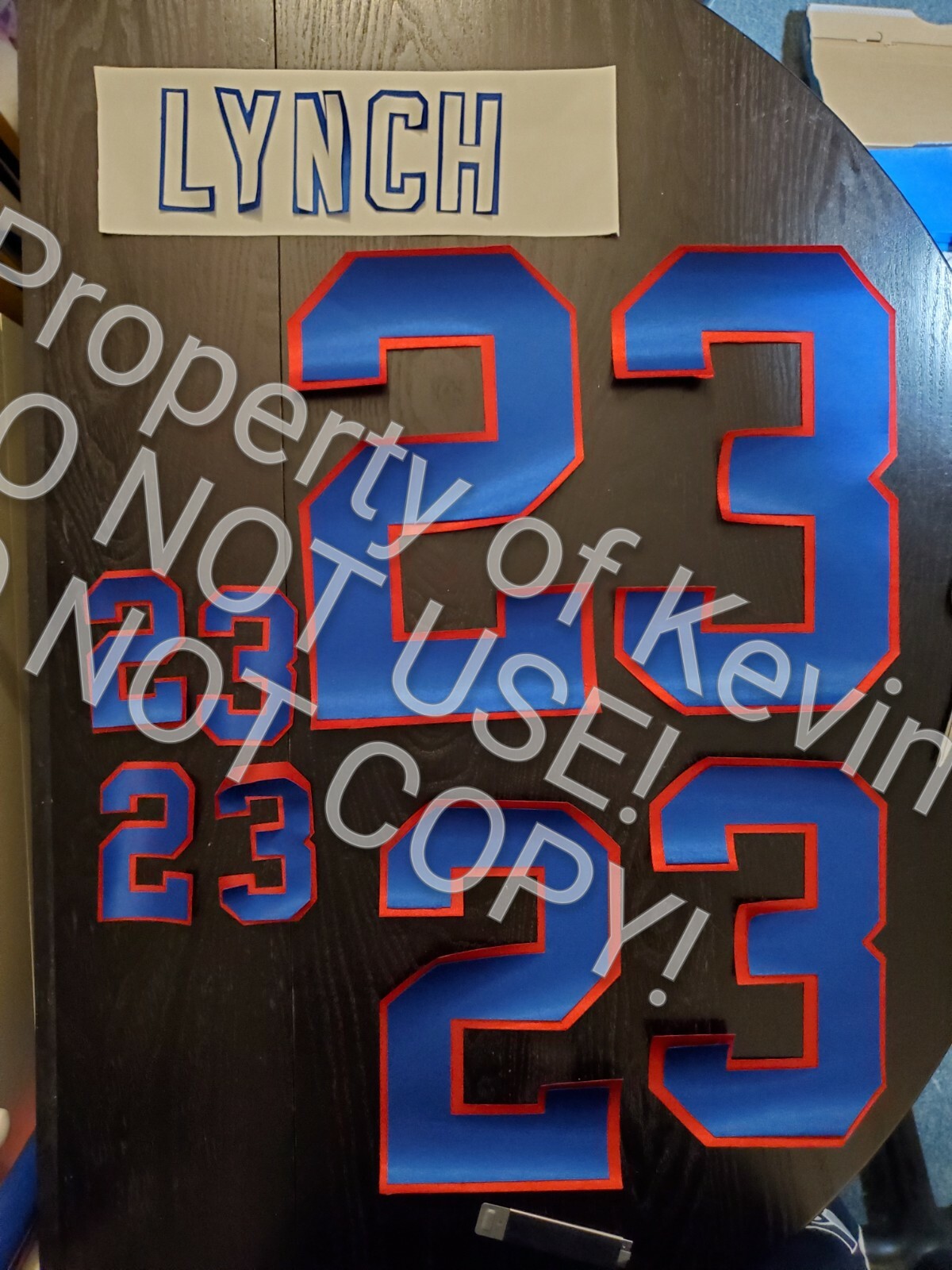 NFL Denver Broncos Lettering Number Custom Kit UNSEWN ANY Year Name for ...