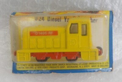 1978 Lesney Matchbox No. 24 Diesel Shunter Yellow Locomotive Train ...