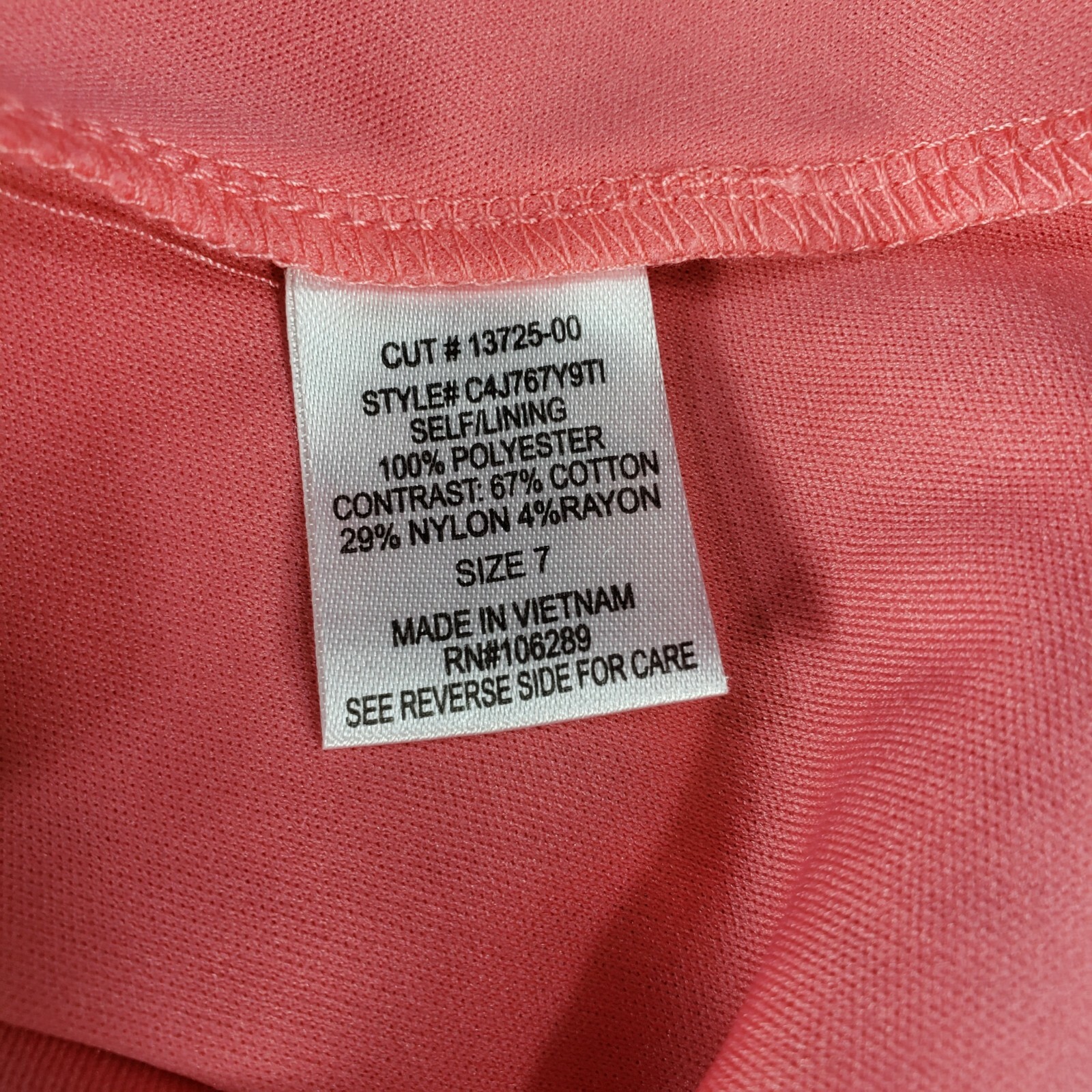 Trixxi Sleeveless Dress Size 7 Ivory Lace Peach Floral Print Lined Fit ...