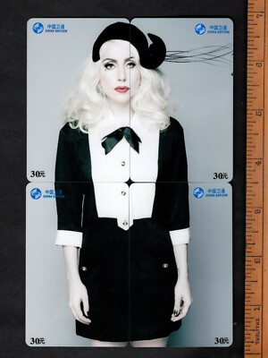 Lady Gaga Phone Card Puzzle Set 9 Circa 2005 Music Glamour Sexy Retro ...
