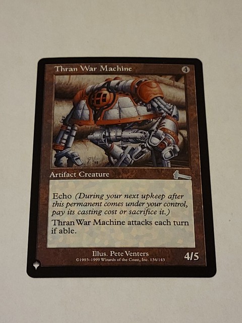 MTG Thran War Machine The List - Urza's Legacy 134/144 Regular Uncommon ...