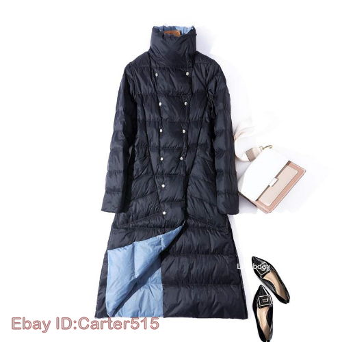Winter Women 90%White Duck Down Jacket Double Sided Coat Double Breasted Parka | eBay