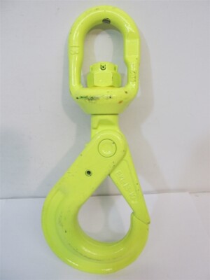 Gunnebo 590107, BKL-13-10, 15,000 lbs WLL, Self Locking Eye Swivel Hook ...