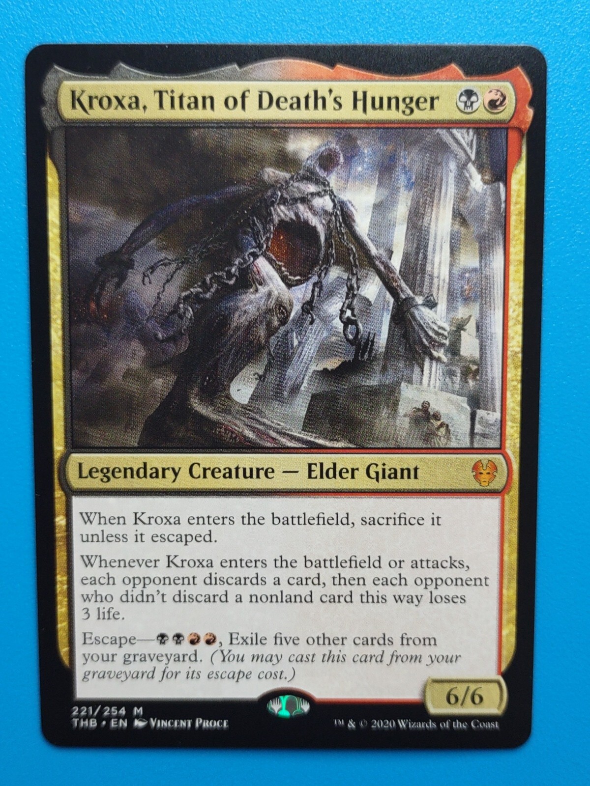 MTG 1x Kroxa Titan of Death's Hunger NM Theros Beyond Death Magic | eBay