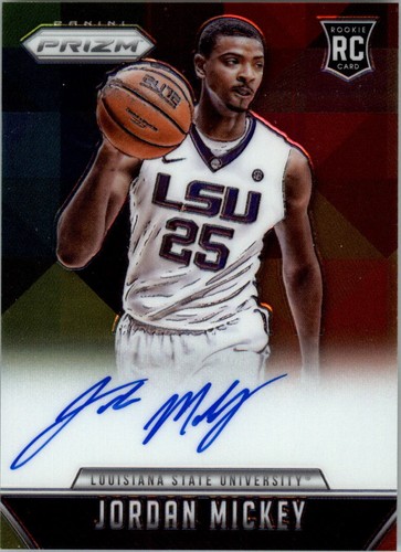 2015-16 Panini Prizm Rookie Autographs #40 Jordan Mickey Auto - NM-MT ...