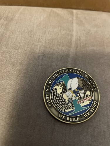 1st Naval Construction Division Commanders Challenge Coin | eBay UK