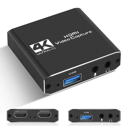 Capture Video HDMI 4K 1080p Mic Input Audio Output Live Streaming Game ...