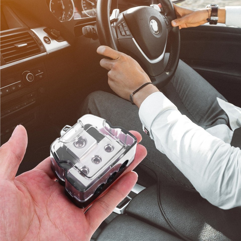 2 Pack Junction Box Fused Power Distribution Block Car Stereo Audio | eBay