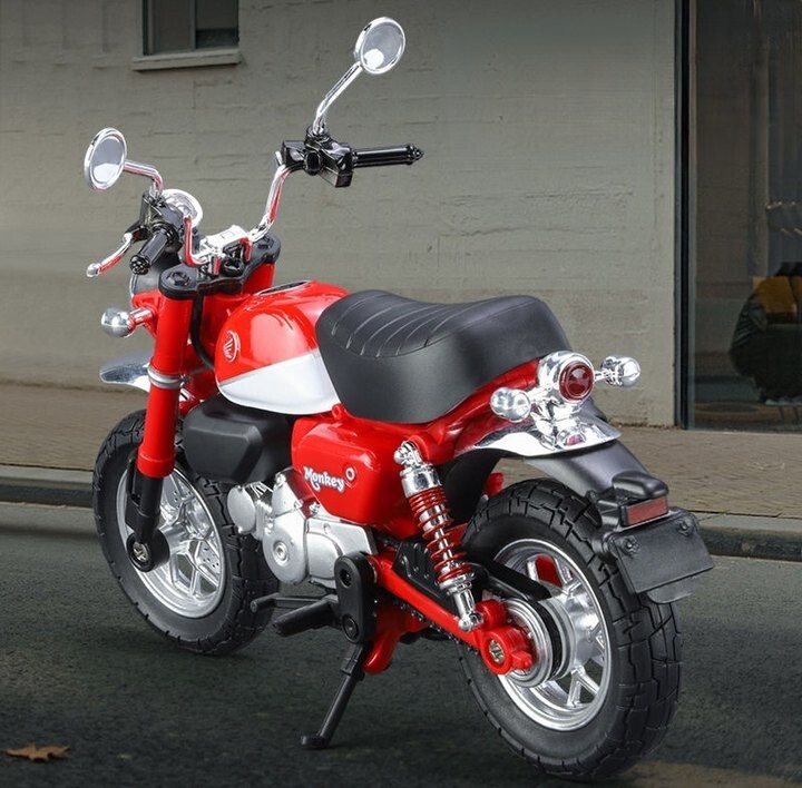 1/12 Honda Monkey125 Mini Motorcycle Model Diecast Bike Toy Box +Light ...