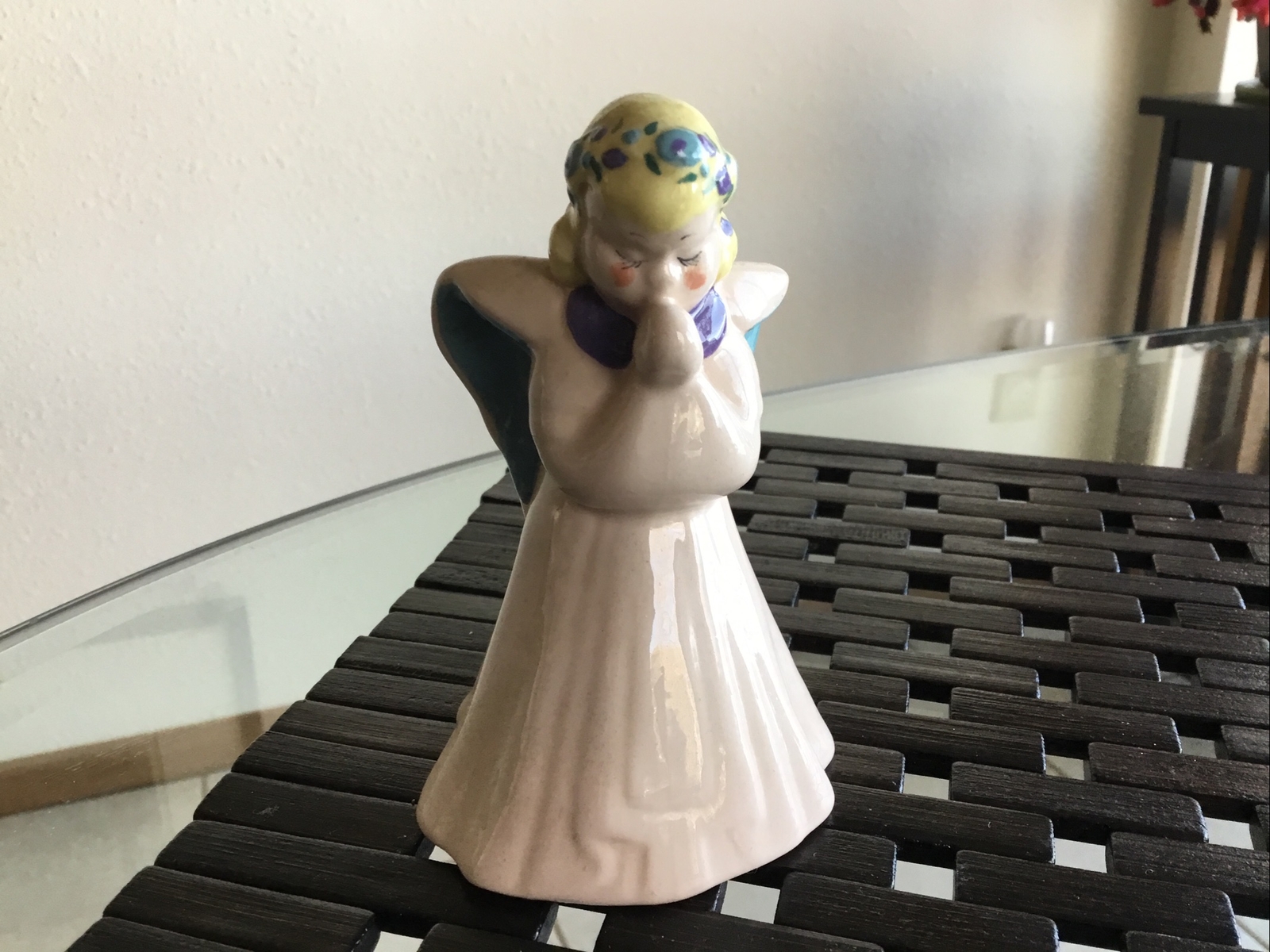 Vintage Kay Finch Figurine Angel Hand Painted Praying 1940’s CAlifornia ...