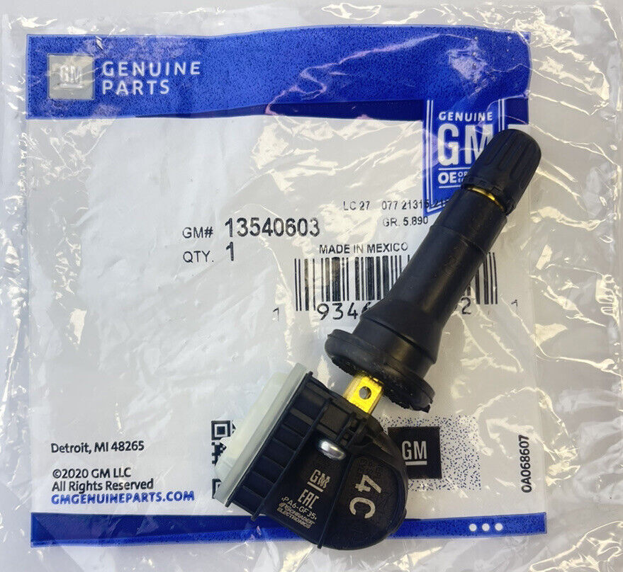 Genuine OEM GMC Chevy Buick Cadillac Snap-In TPMS Tire Pressure Sensor ...