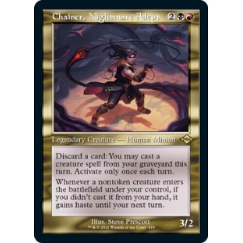 Chainer, Nightmare Adept (retro Frame) X4 M/NM Magic MTG Modern ...