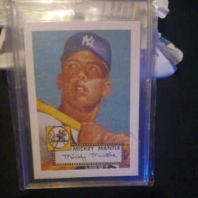 MICKEY MANTLE - REPRINT OF 1952 ROOKIE CARD - YANKEES | eBay