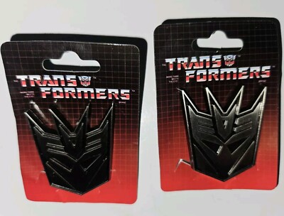 Lot Of 2 2007 Transformers Decepticon Emblem Lapel Pins (silver ...