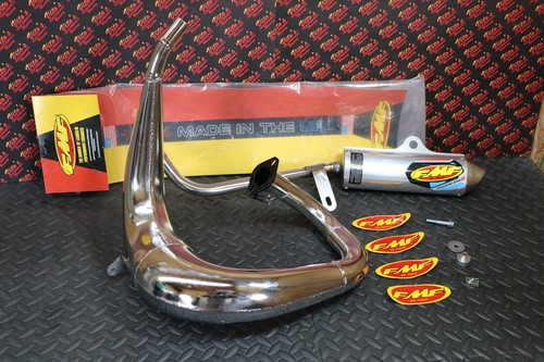 FMF Fatty exhaust pipe & Power Core 2 silencer CHROME Yamaha Blaster ...