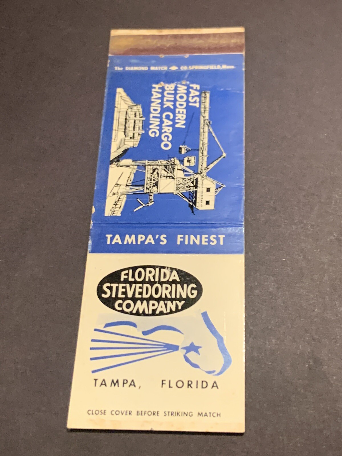 Vintage Florida Matchbook: “Florida Stevedoring Company” Tampa, FL | eBay