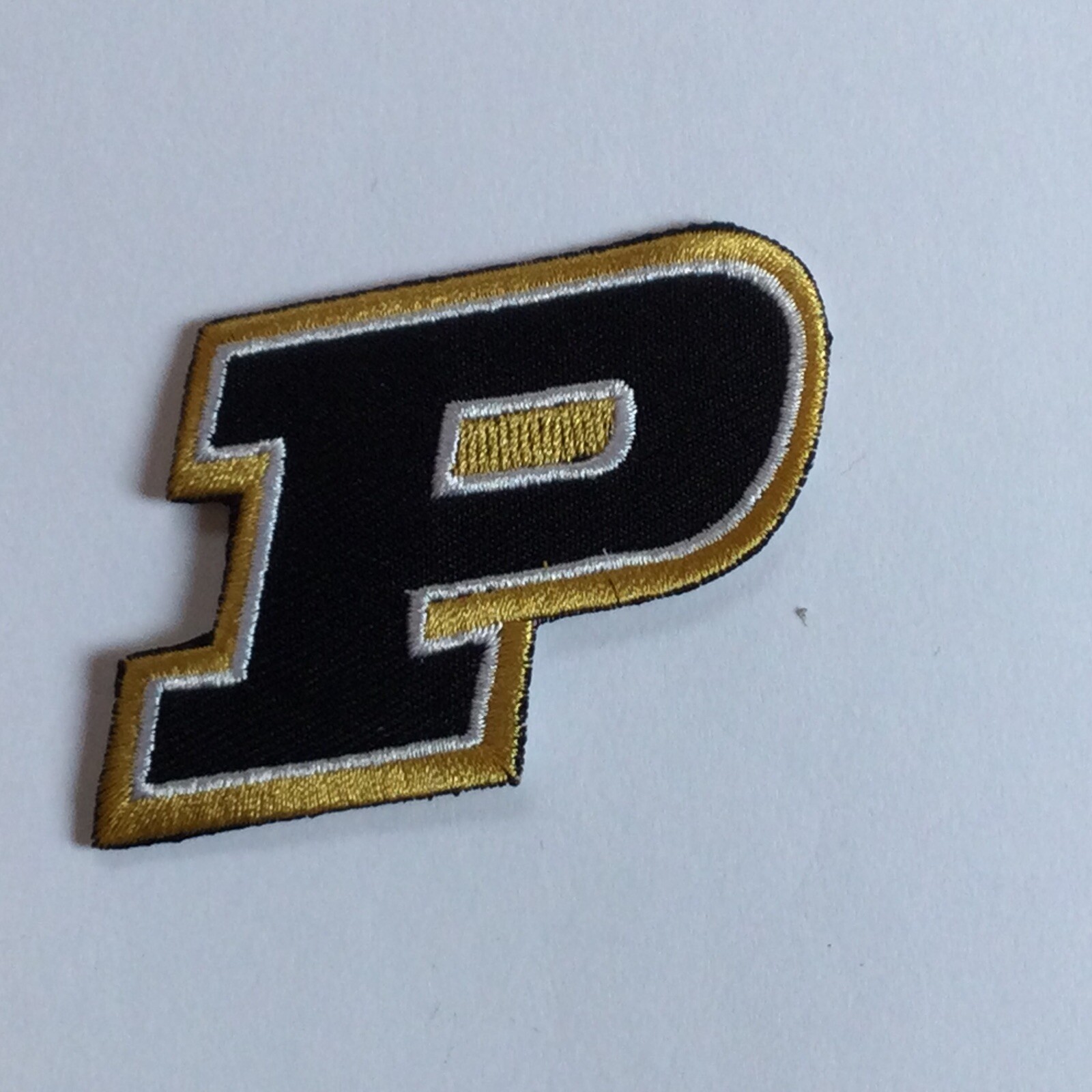PURDUE UNIVERSITY BOILERMAKERS vintage iron on embroidered patch 2.5” X ...