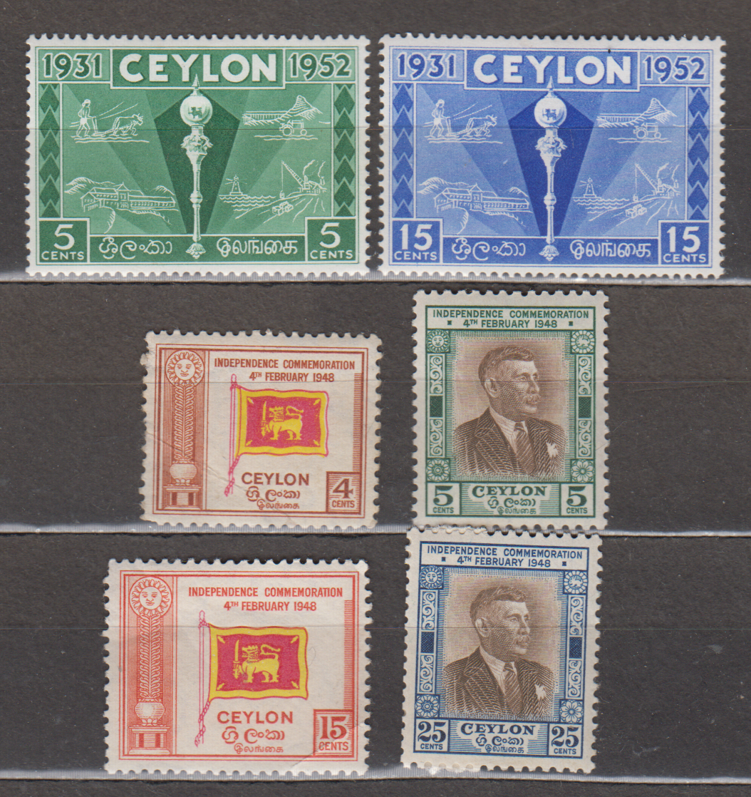Ceylon: 1949-1952 Dominion and Colombo mounted mint | eBay