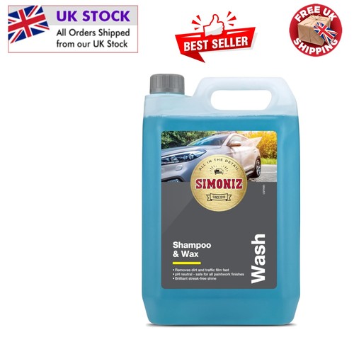 High-Foaming 2 in 1 Car Shampoo & Wax with Carnauba, 5L – pH Neutral ...