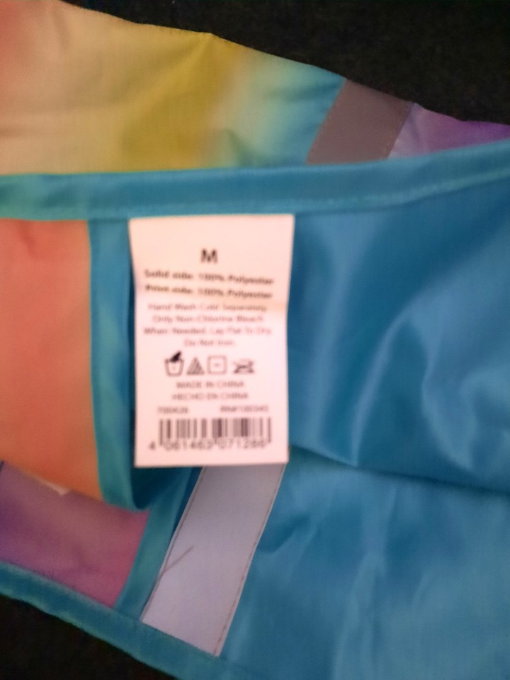 Reversible Doggy Wind Jacket W/ Hood Size Med (23" Long X 17" Wide ...